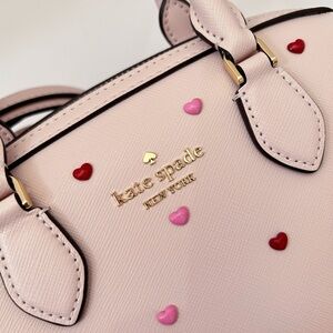 kate spade | Bags | Kate Spade Madison Heart Studs Small Dolly Duffle ...